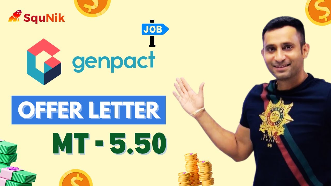 Genpact Offer Letter AP -5.50 LPA | SquNik - YouTube