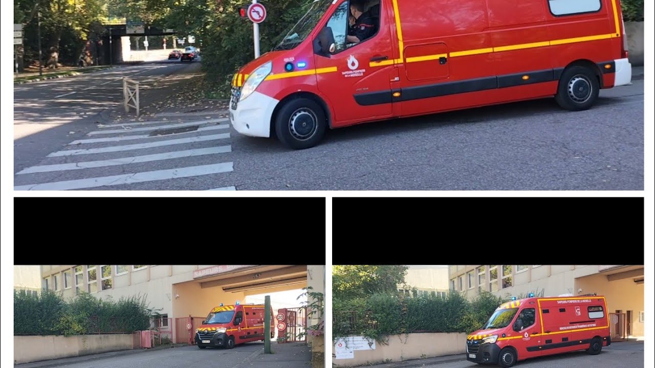 [Départ] VSAV 01 + VSAV 03 + VSAV 01 de Peltre SDIS 57 L'UO Metz - YouTube