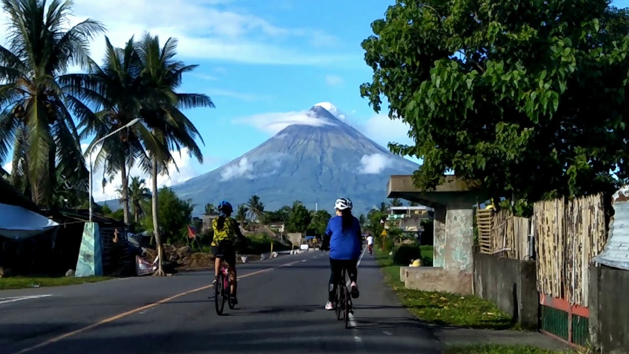 Albay landscape view with the perfect shape Mayon Volcano - YouTube