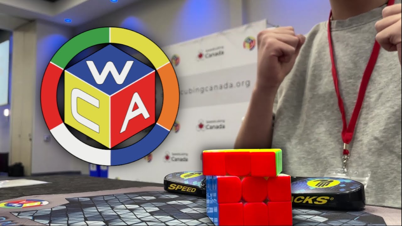 My First Rubik's cube competition - YouTube