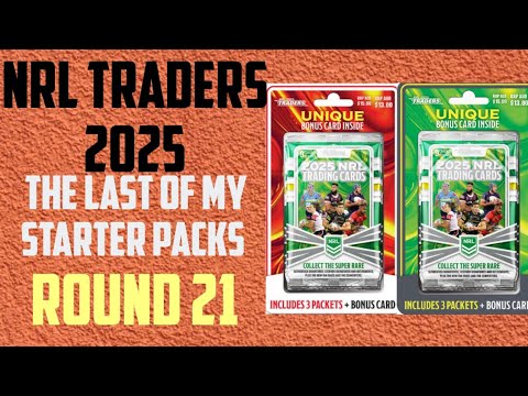 NRL Traders 2025 - Rebel and Retail Starter Packs Rd 21 - YouTube