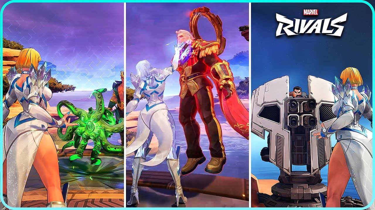 All Emma Frost Reactions and Special Voice Lines Marvel Rivals - YouTube