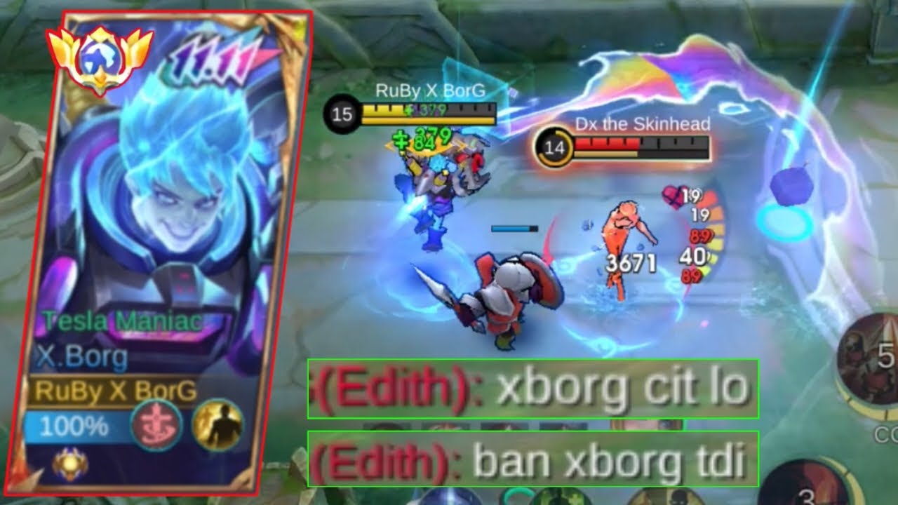 Karena frustasi X Borg di tuduh Cit sama Edith🤣Build Damage Tersakit X ...