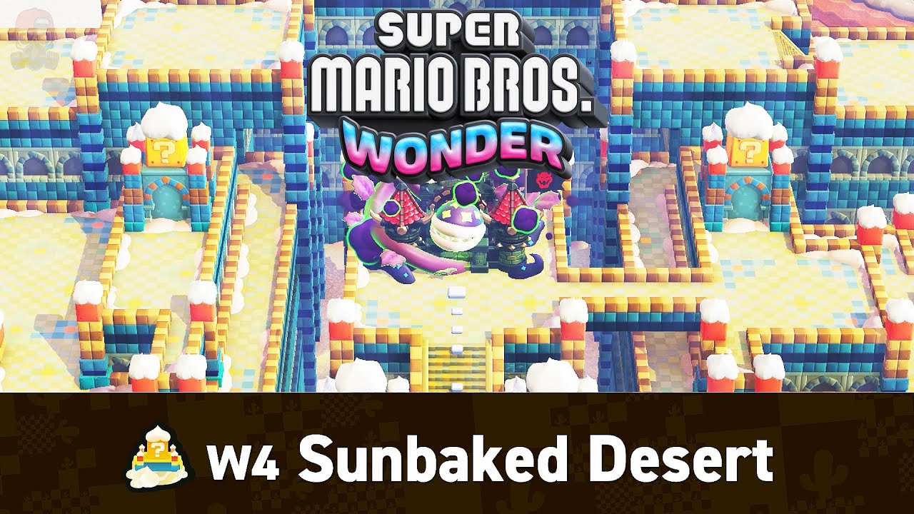 Sunbaked Desert - Super Mario Bros Wonder Walkthrough (Part 4) - YouTube