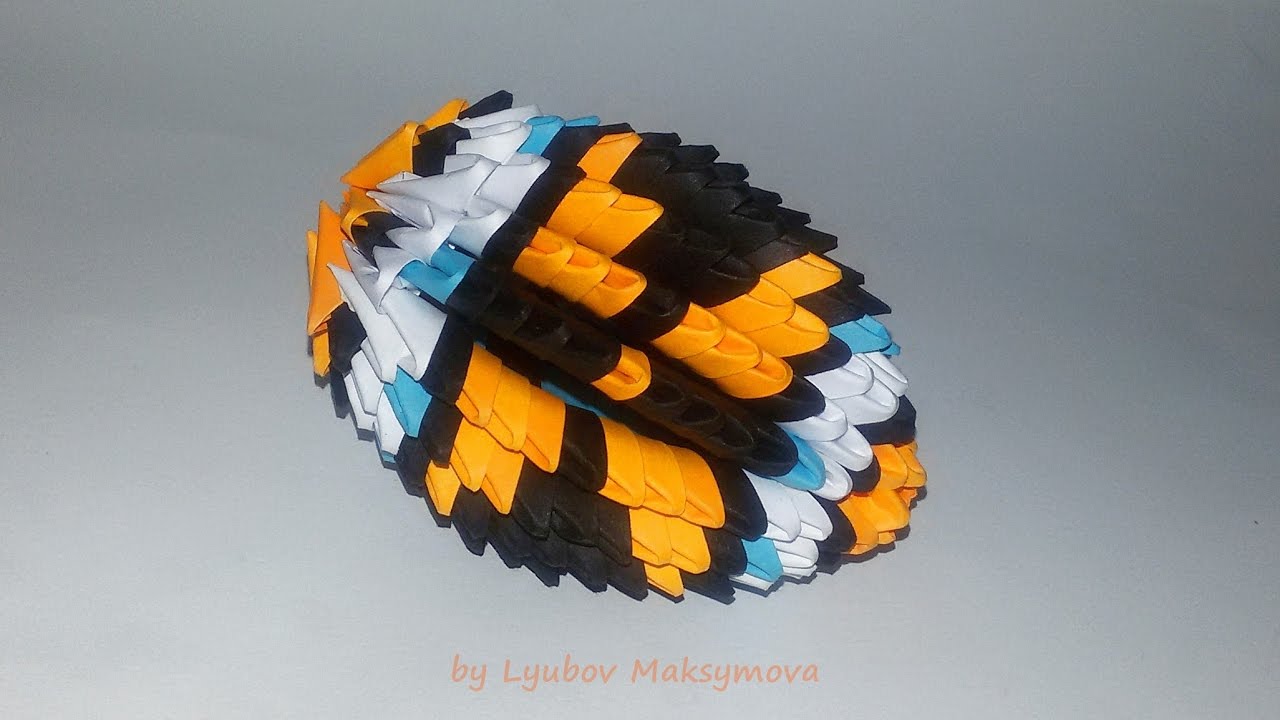 3D ORIGAMI EASTER EGG TUTORIAL - YouTube