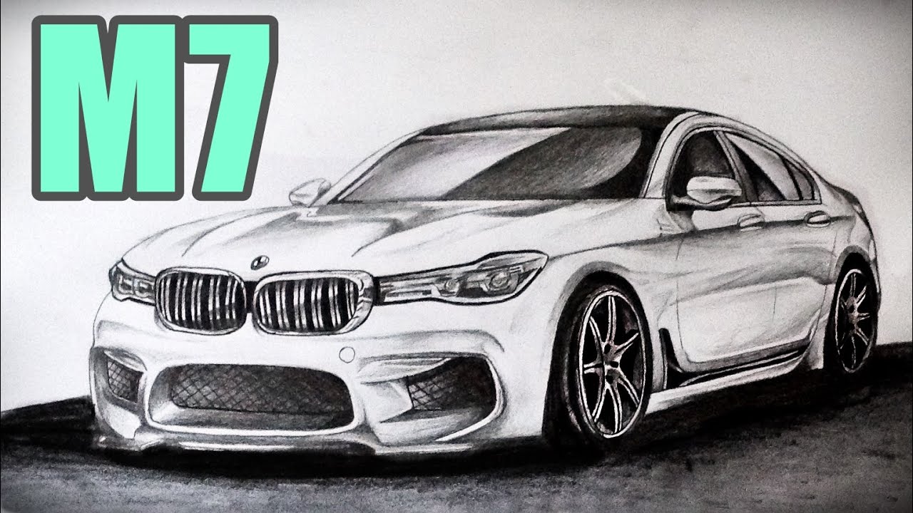 Drawing 2017 BMW M7 (G11/12) - YouTube