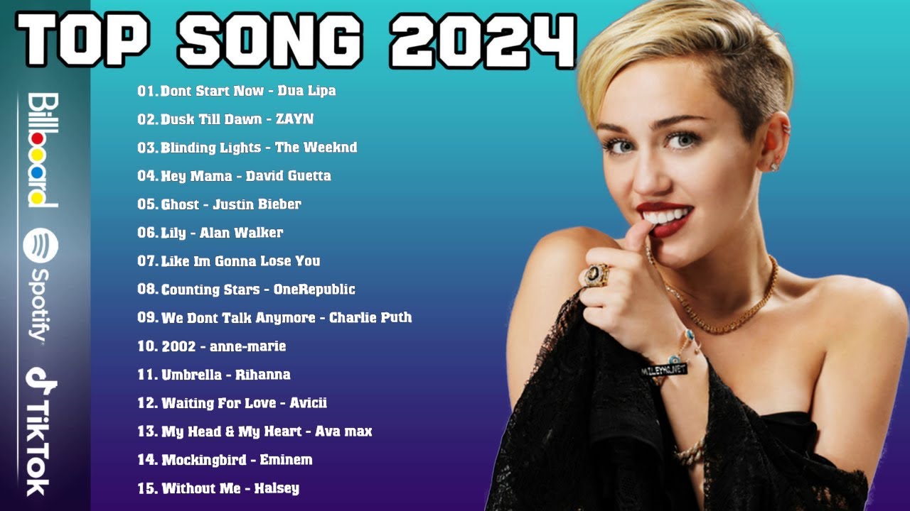 Top 100 Songs of 2023 2024 - Charlie Puth, Rihanna, Miley Cyrus - New ...