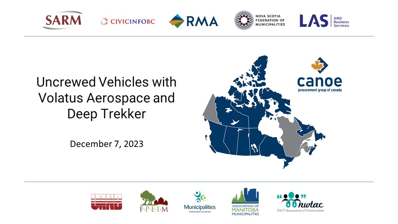 Canoe Webinar: Uncrewed Vehicles with Volatus Aerospace and Deep ...