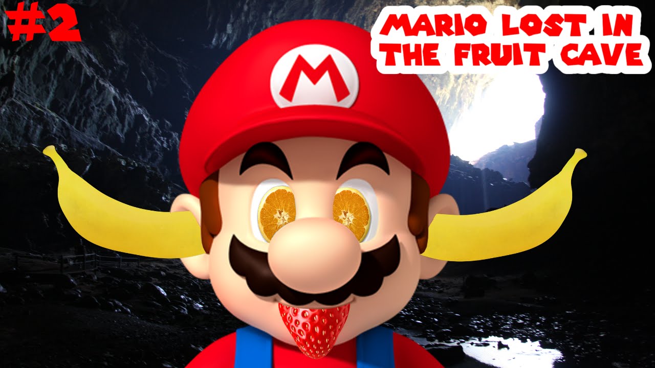 BLUEBERRY IN THE FACE | Mario Lost In The Fruit Cave #2 - YouTube