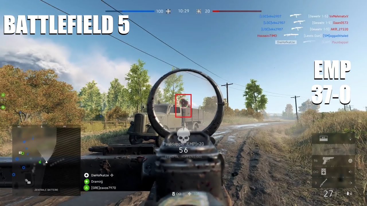 37 Kills mit EMP - Battlefield 5 - YouTube