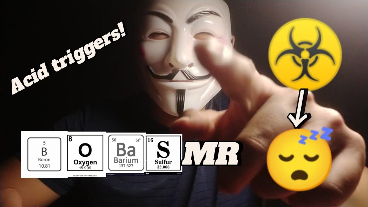 ASMR playing with Hydric Acid | Liquid sounds, tapping sounds, whispering - YouTube