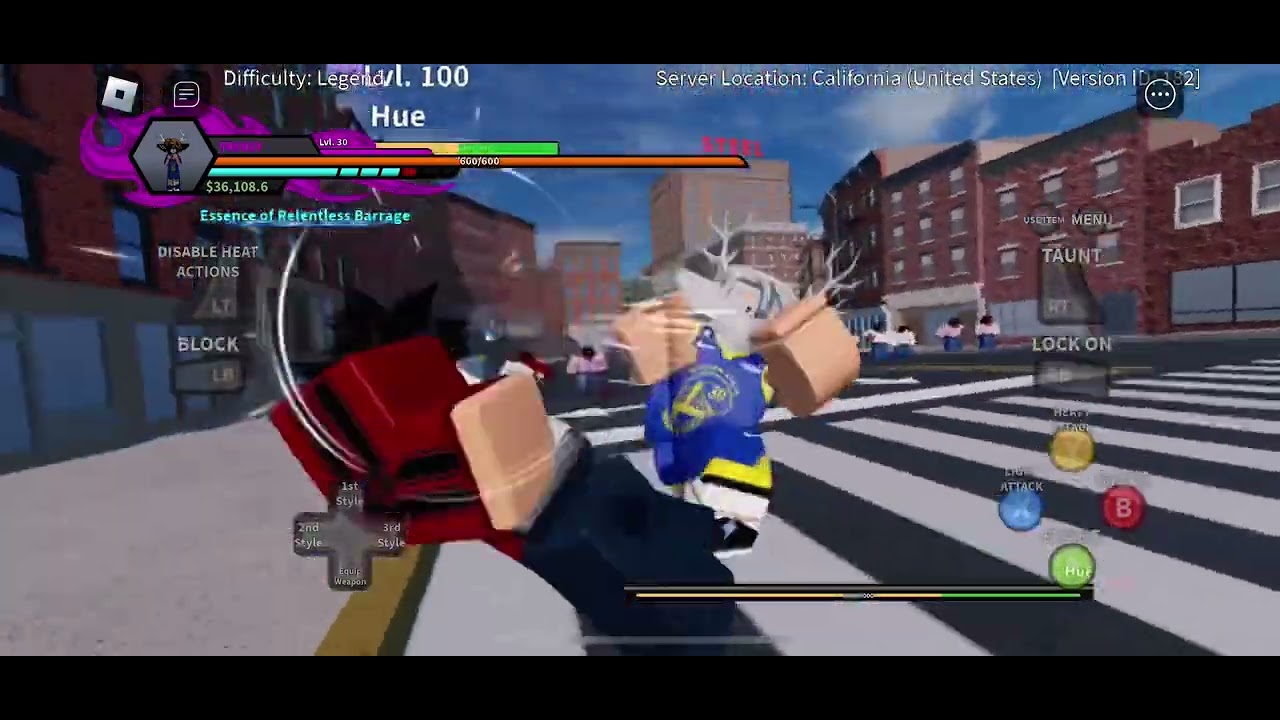 Fighting Hue On Legend Mode [Roblox Right 2 Fight] - YouTube