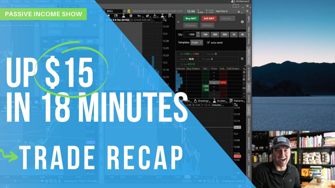 Small wins add up! Up $15 in 18 Minutes // Day Trading Recap - YouTube