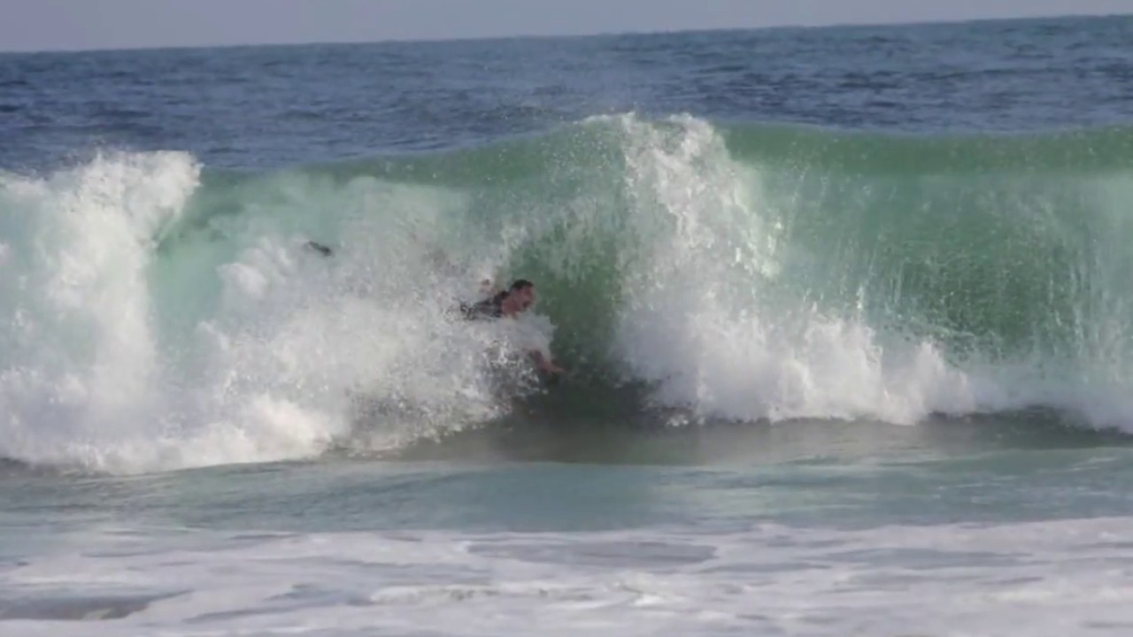 Body Surfing 10th St. Newport Beach, CA - YouTube