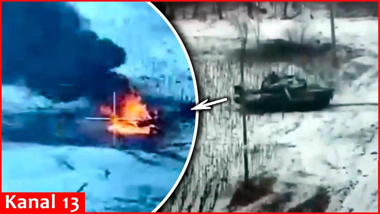 25 Russian tanks destroyed in past two days - Footage of destruction of ...