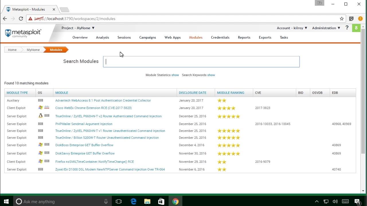 How to Using The Metasploit Web Interface - YouTube