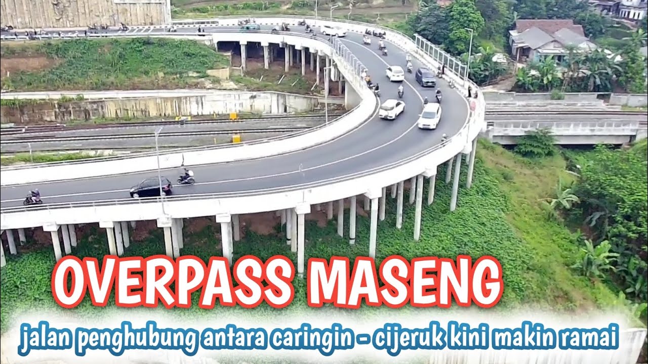 MAKIN RAMAI JEMBATAN OVERPASS MASENG CARINGIN BOGOR USAI DIBUKA BANYAK YANG LEWAT SINI.. - YouTube