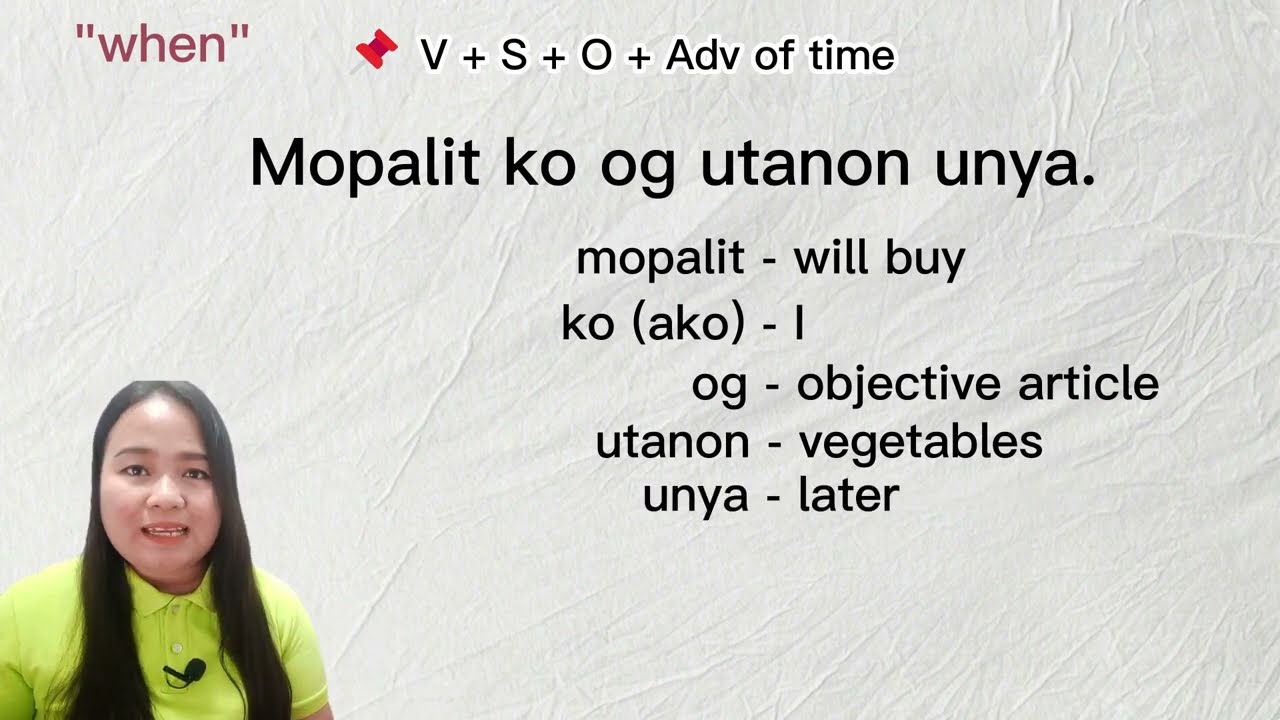 How to Speak Bisaya Language | Adverbs of Time - YouTube