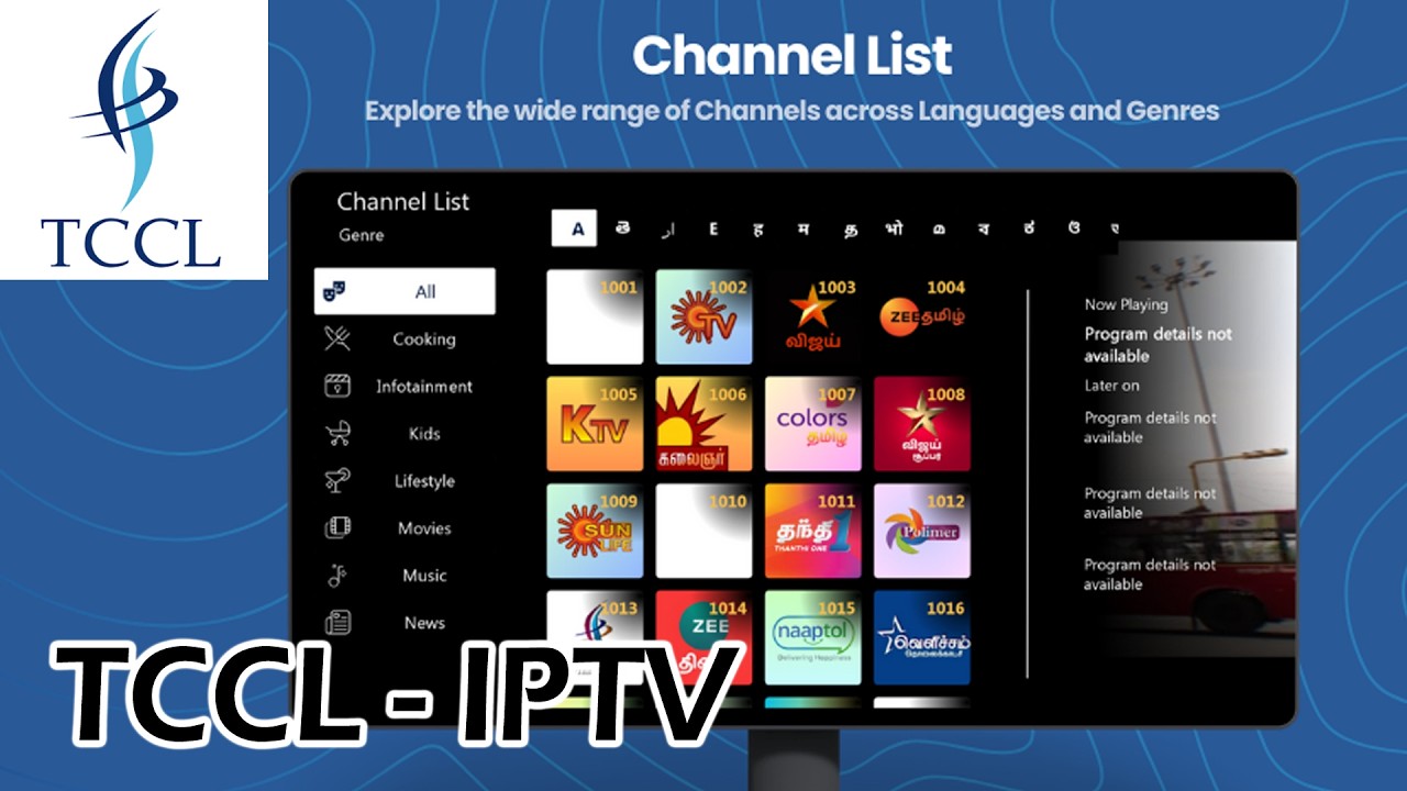 TCCL IPTV Full Channel List 2026 | New TCCL Cable TV & TIC Fiber ...