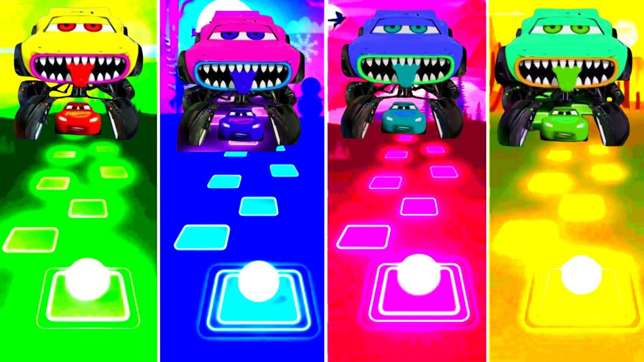 McQueen yellow Eater 🆚 McQueen Blue Eater 🆚McQueen Pink Eater🆚 McQueen ...