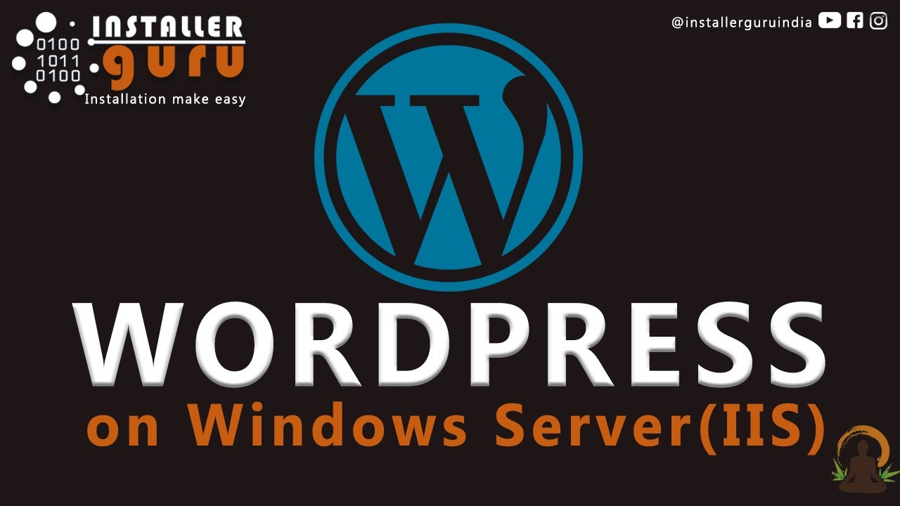 #wordpress installation on windows server #IIS - YouTube