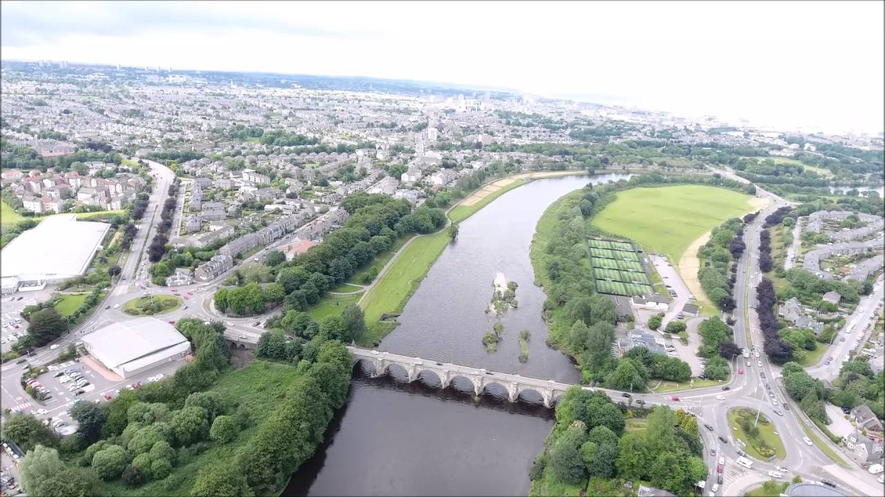 Amazing Drone Footage River Dee Aberdeen, Scotland - YouTube