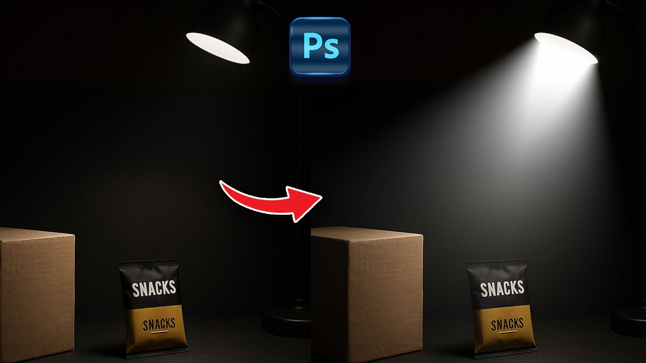 Quickly create light effects Photoshop Tutorial - YouTube