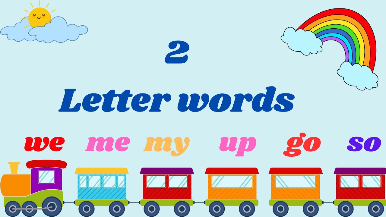 Learn 2-Letter Words! Easy Words for Kids #english #learning #education ...