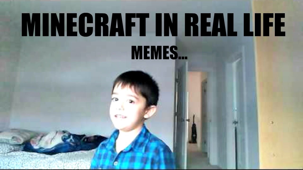 Minecraft In Real Life with memes... #minecraftrealifezahirershad - YouTube
