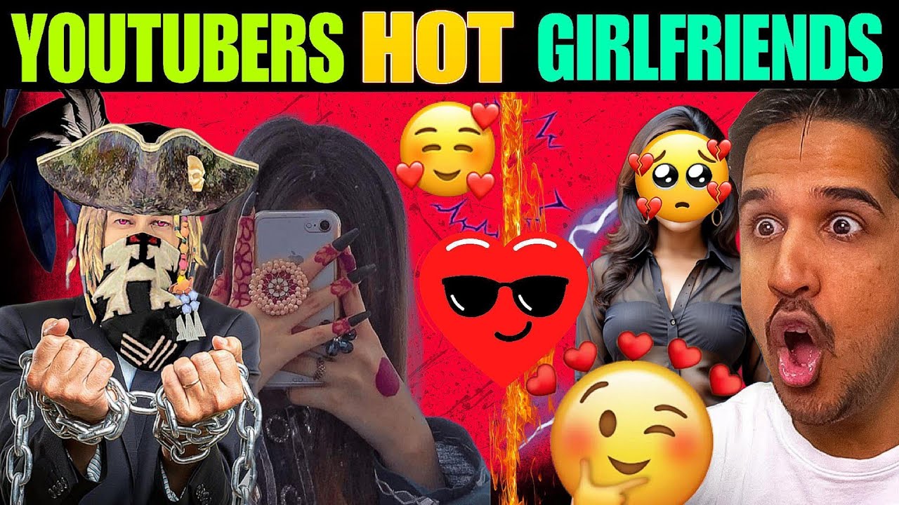 TOP 5 HOT GIRLFRIENDS OF FREE FIRE YOUTUBERS⚡⚡AJJUBHAI AND AMIT BHAI ...
