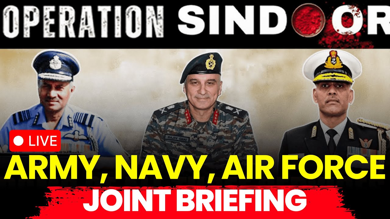 LIVE: Indian Army Press Briefing | India-Pakistan Conflict Briefing ...