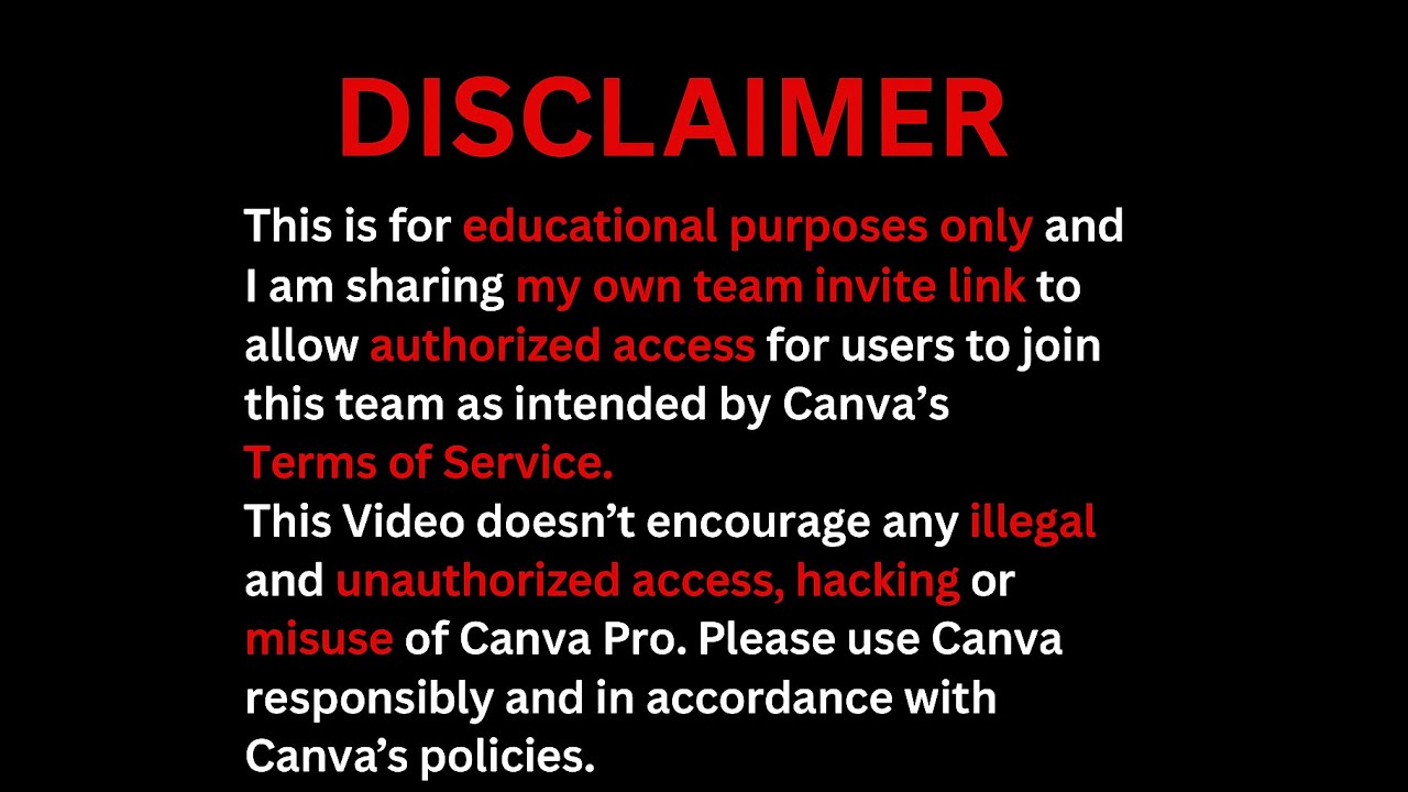 FREE CANVA PRO INVITE LINK | Telegram : @KZuniquee | Batch 40 ...