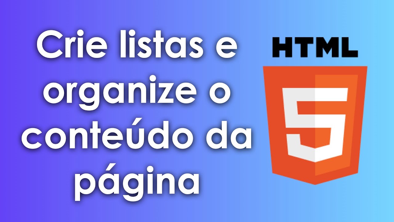 Listas em HTML: Aprenda como criar usando elementos ol e ul - YouTube