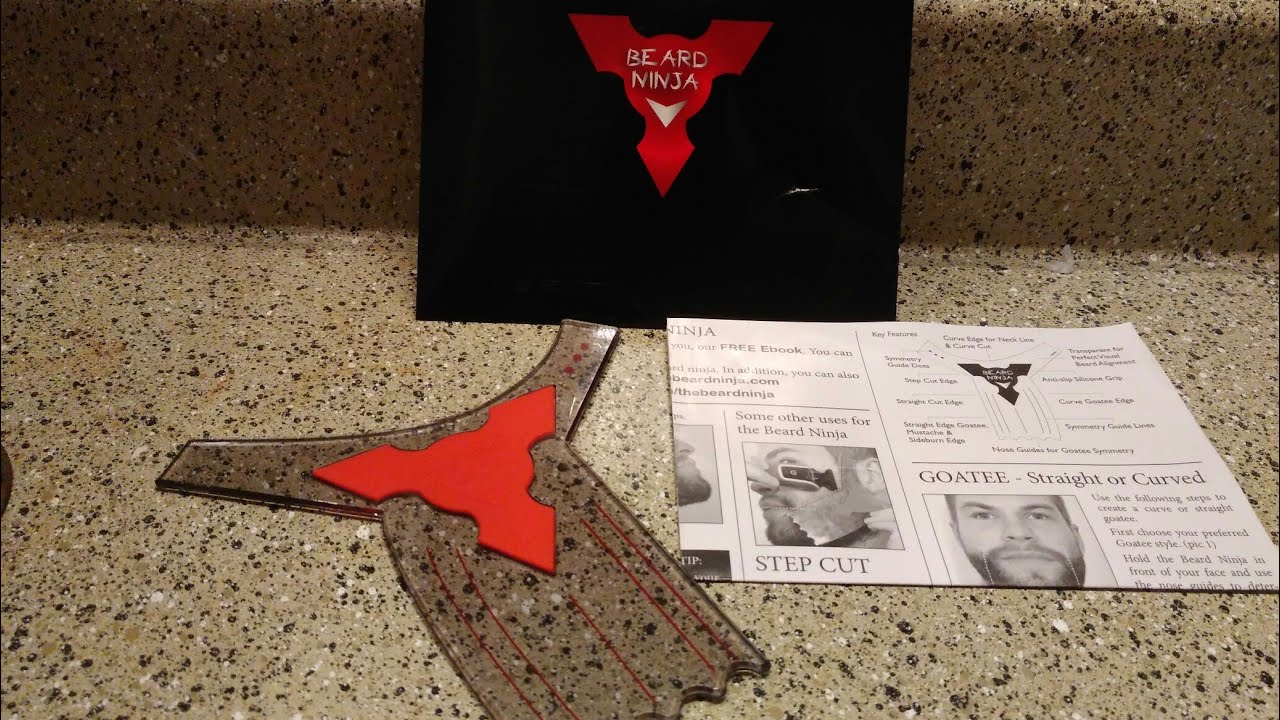 Beard Ninja Beard Shaping Tool Unboxing - YouTube