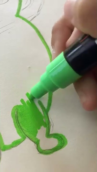 Drawing a Frog in a mushroom hat with posca markers! - YouTube