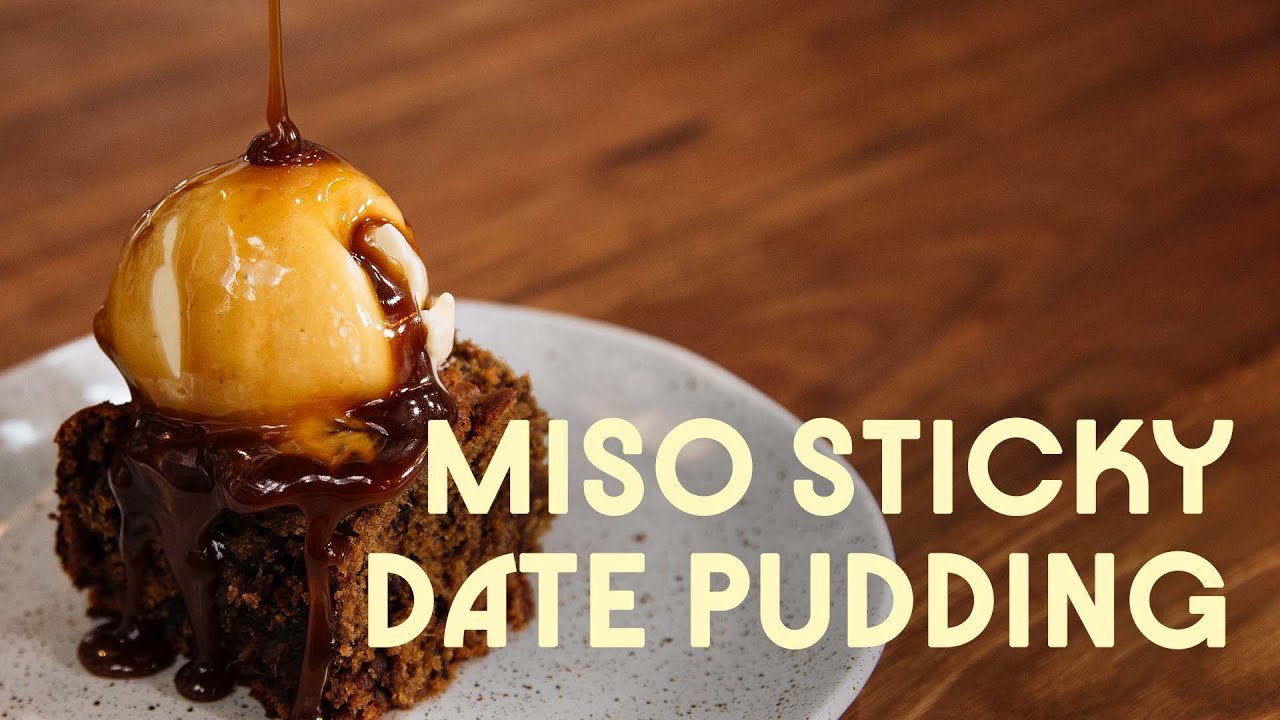 'Asian-ish' Sticky Date Miso Pudding Recipe - YouTube