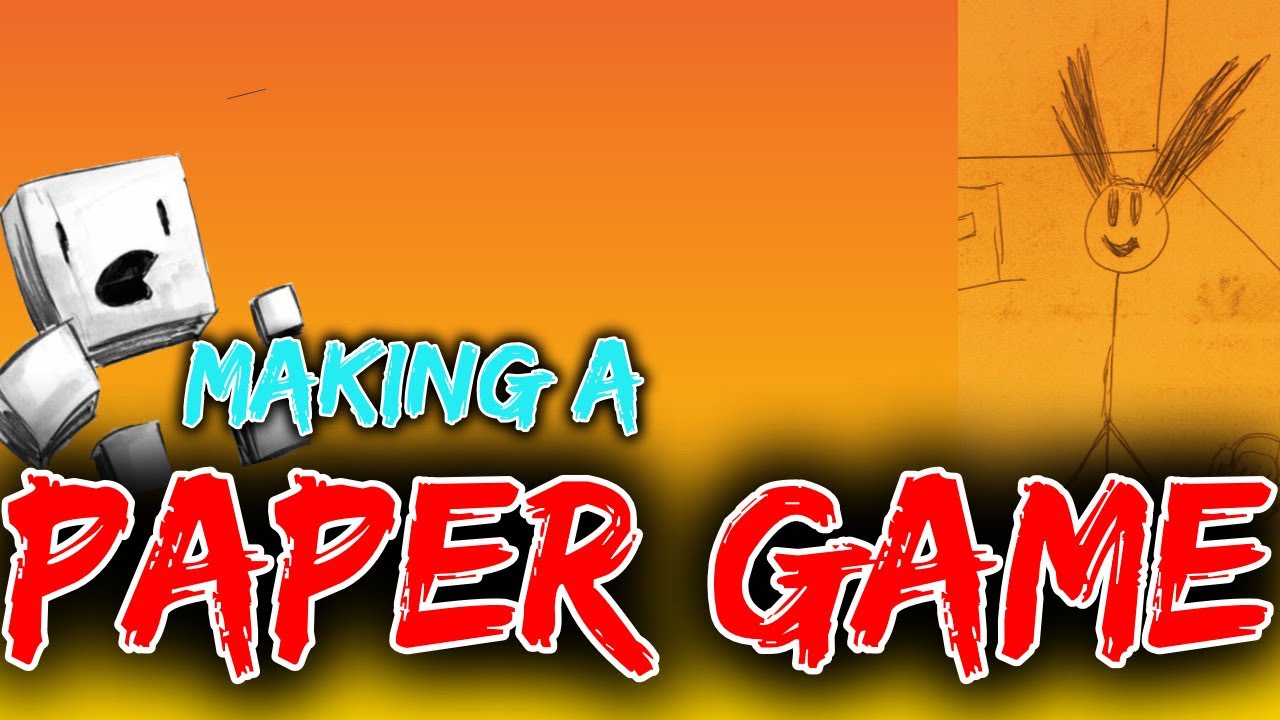Making a PAPER GAME | PCG Makin' Mondays - YouTube