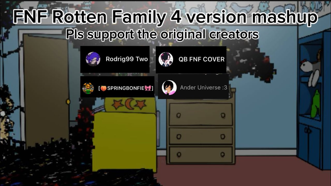 FNF Rotten Family 4 version mashup #fnf - YouTube