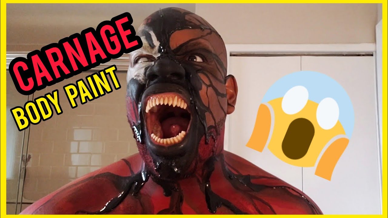 Venom Let There Be Carnage| Carnage Body Painting - YouTube