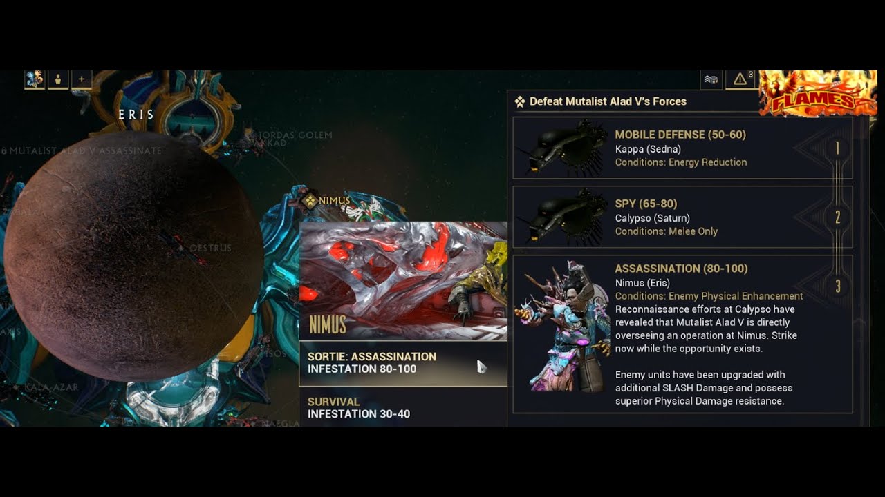 Warframe Nimus ( Eris ) Mission Assassination level 80-100 - YouTube
