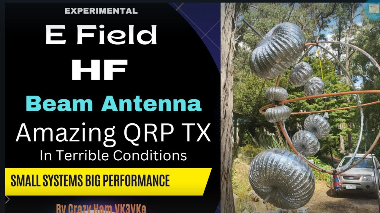 ⚡HF E field Beam QRP TX ⚡ Yielding Amazing Results ⚡🙏⚡Over 600 km DX⚡⚡⚡ ...