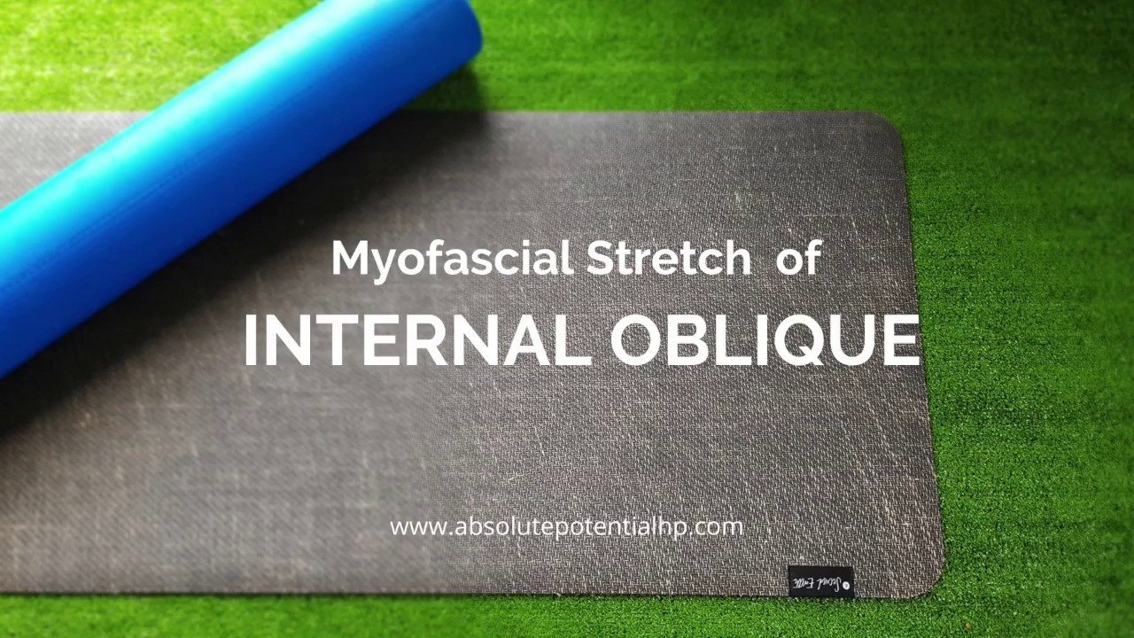 Myofascial Stretch of Internal Oblique - YouTube
