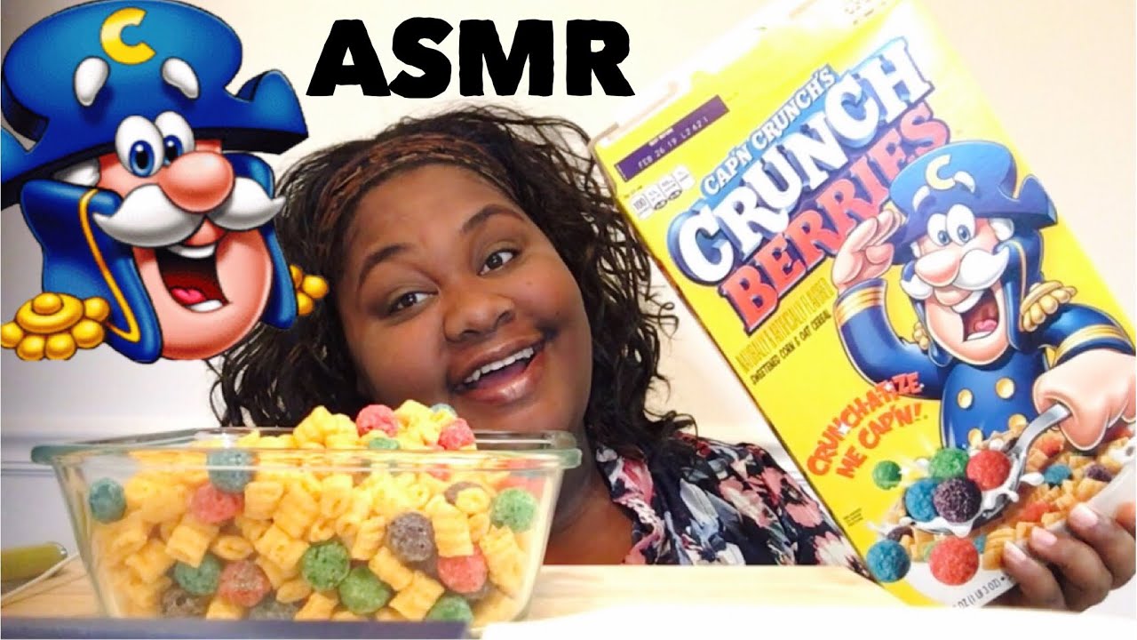 ASMR CAPTAIN CRUNCH BERRIES Cereal (CRUNCHY EATING SOUNDS) - YouTube