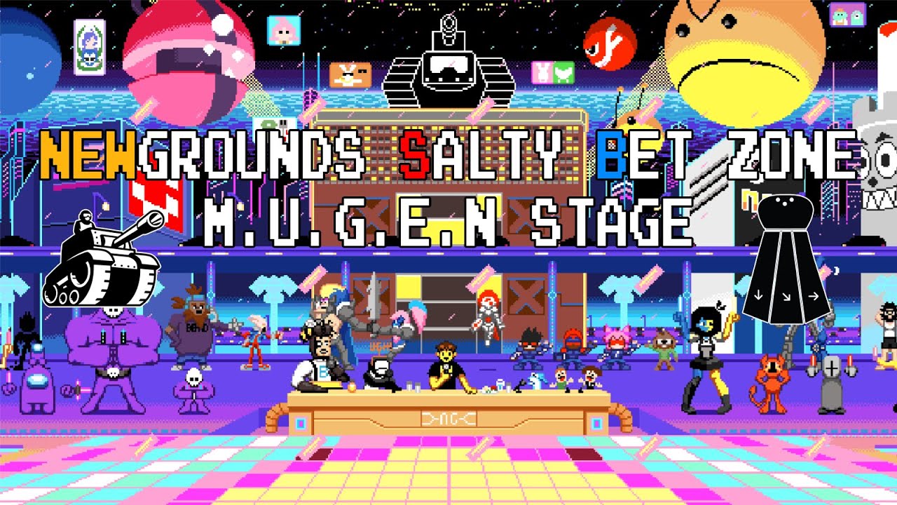 Mugen | Stage Preview: Newgrounds Salty Bet Zone - YouTube