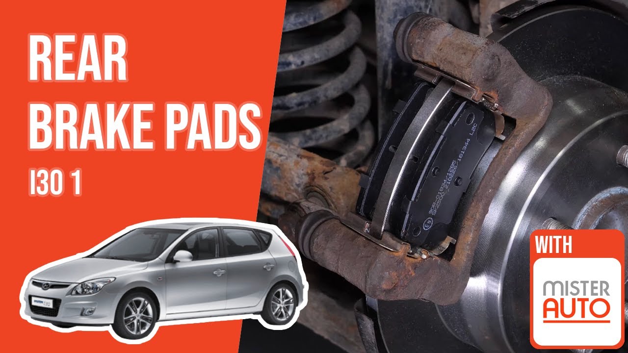 How to replace the rear brake pads i30 mk1 🚗 - YouTube