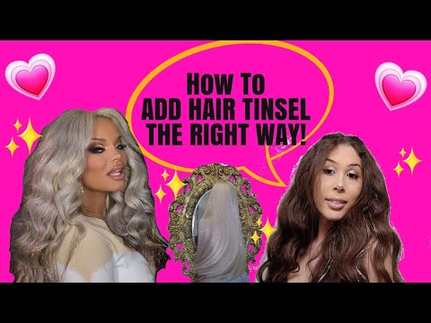How To Use Hair Tinsel, The Right Way! - YouTube
