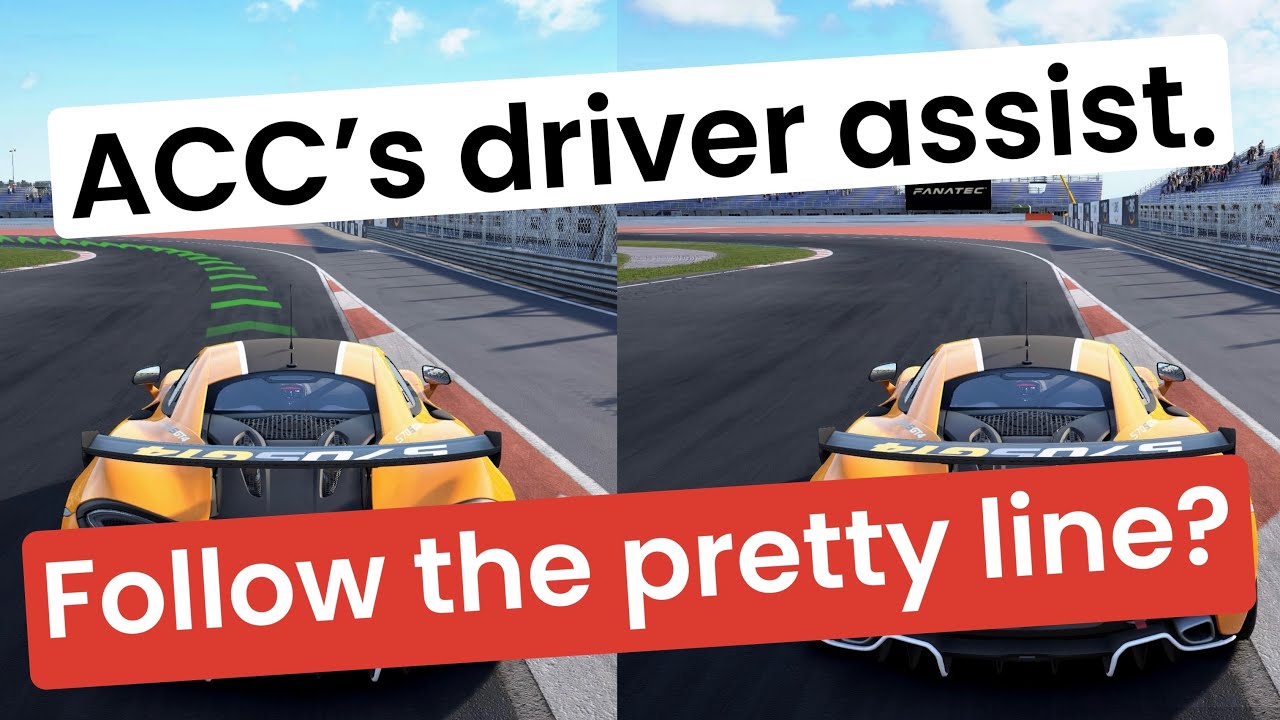 Racing line assist is for noobs, yeah? - YouTube