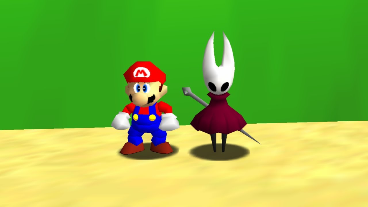 Hornet from Hollow Knight, Silksong and Mario in Super Mario 64 - Full ...