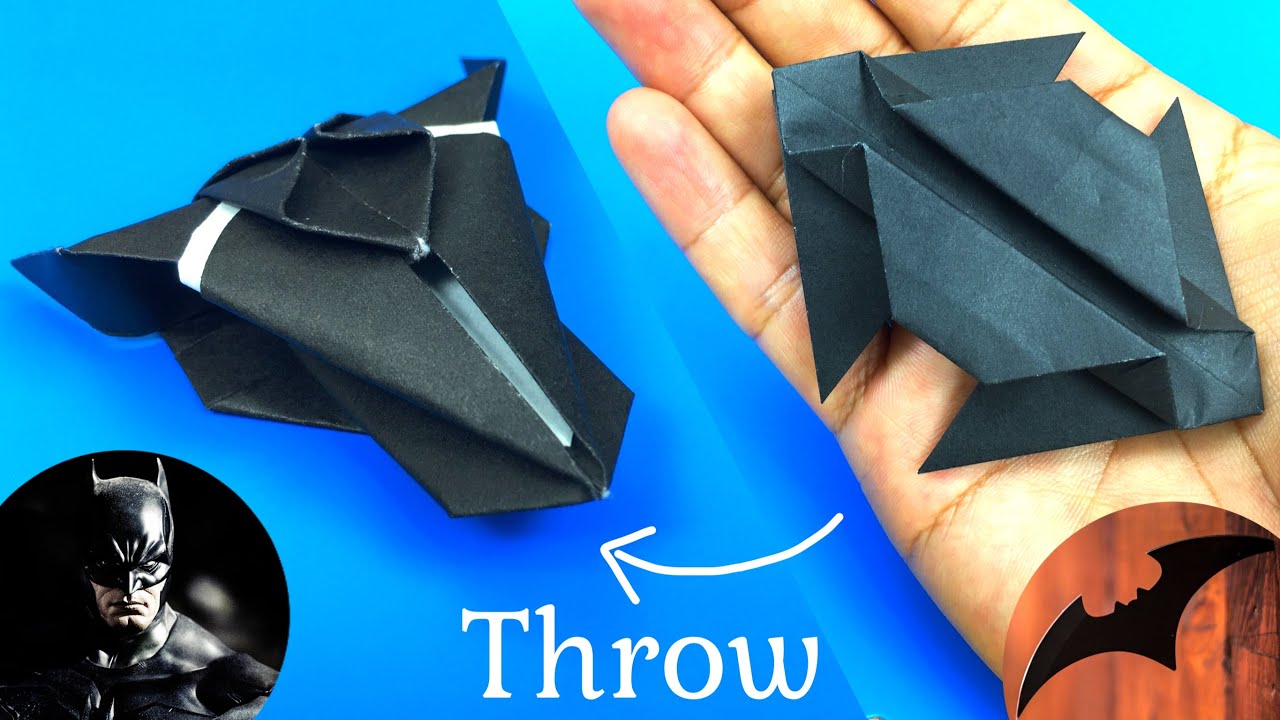 How to make a batman mark with origami 🟩 make a batman car out of just ...