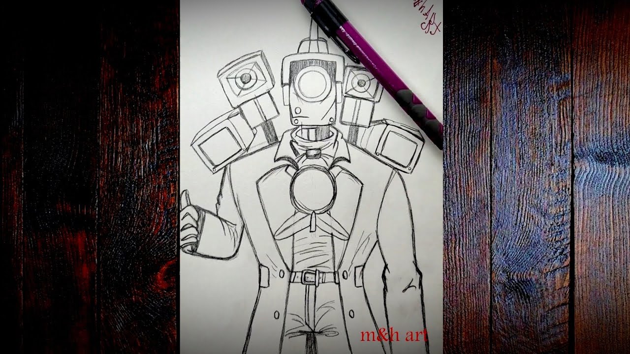 HOW to DRAW TITAN CAMERAMAN | Skibidi toilet - YouTube
